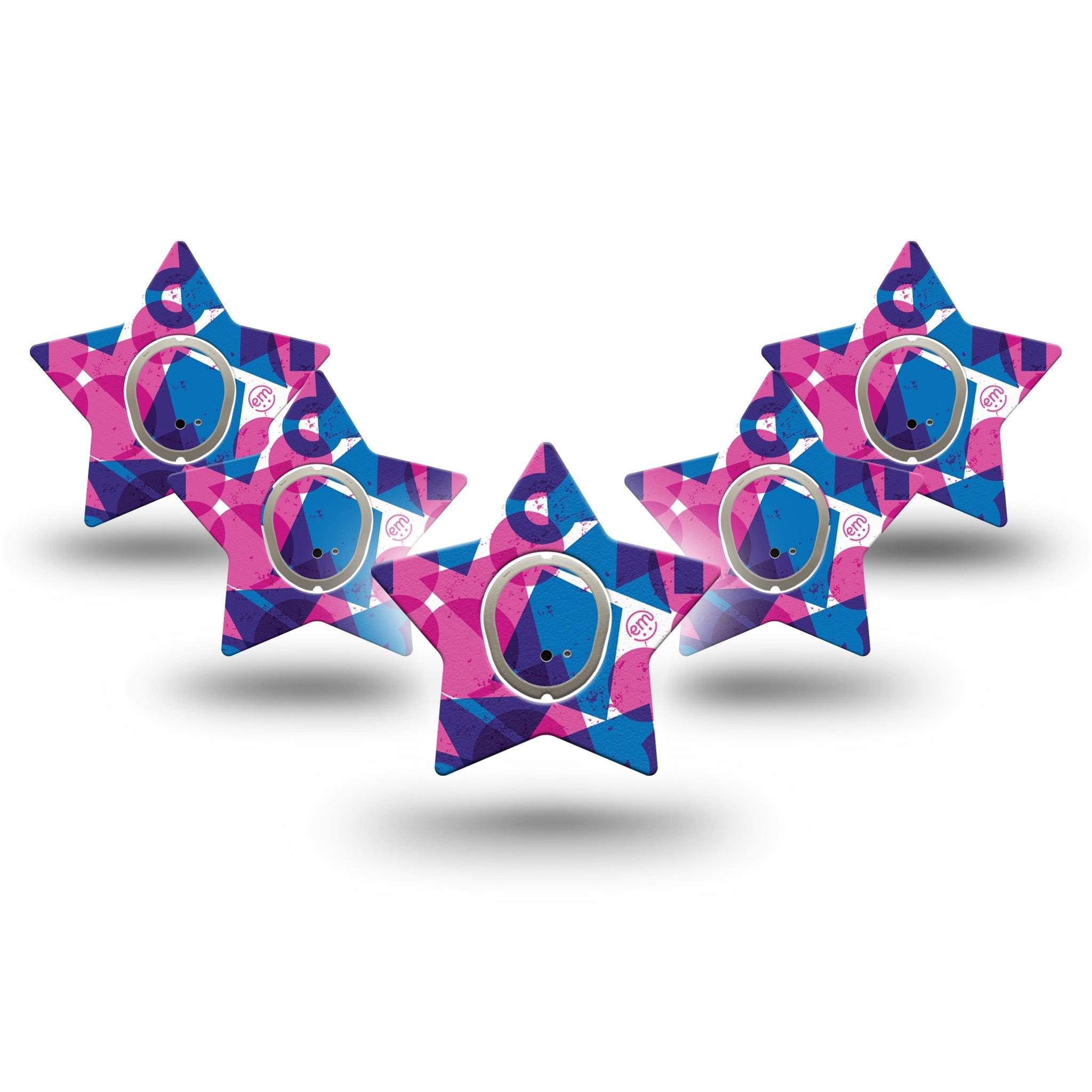 ExpressionMed Violet Vortex Dexcom G7 and Stelo Star Patch