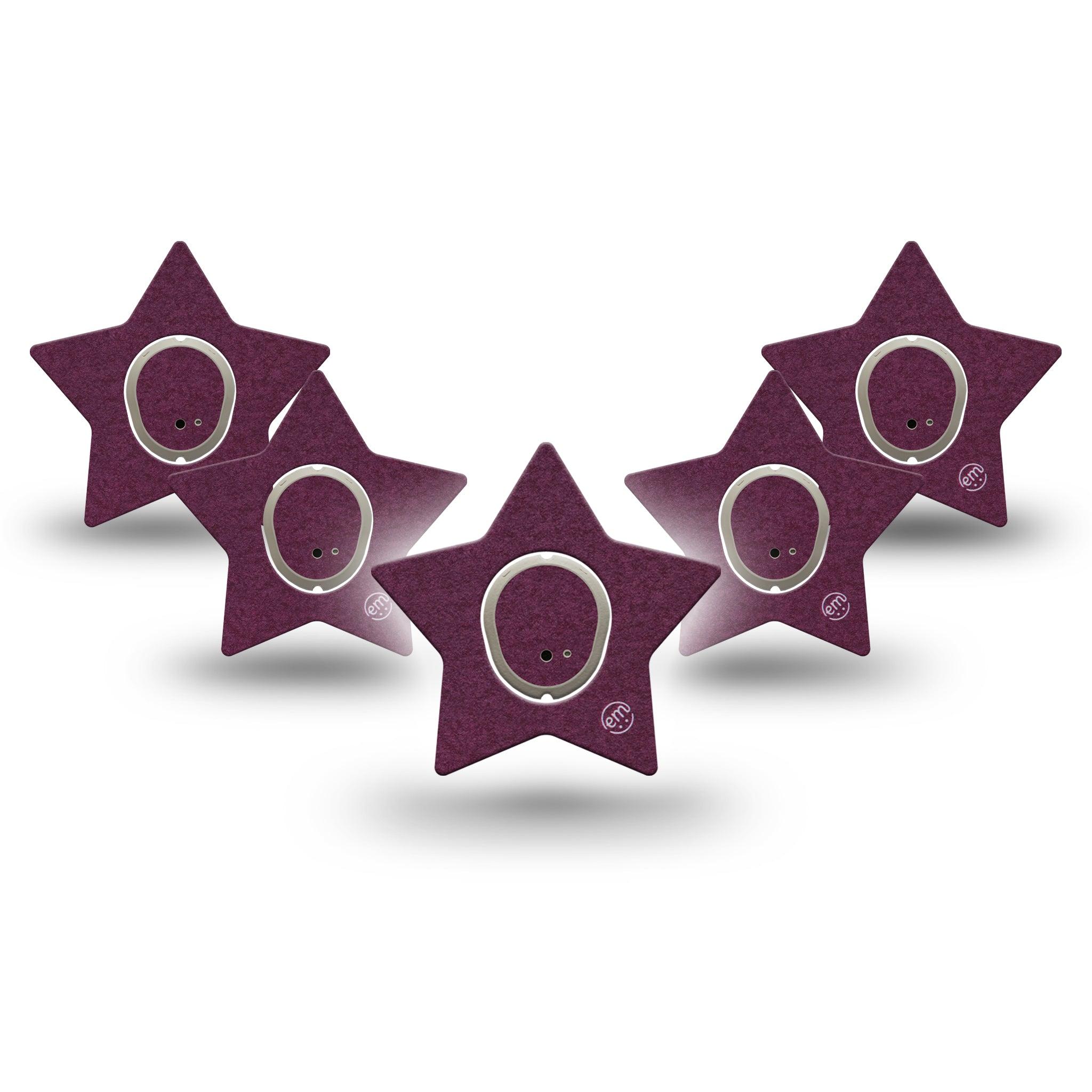 ExpressionMed Wine Red Dexcom G7 and Stelo Star Patch