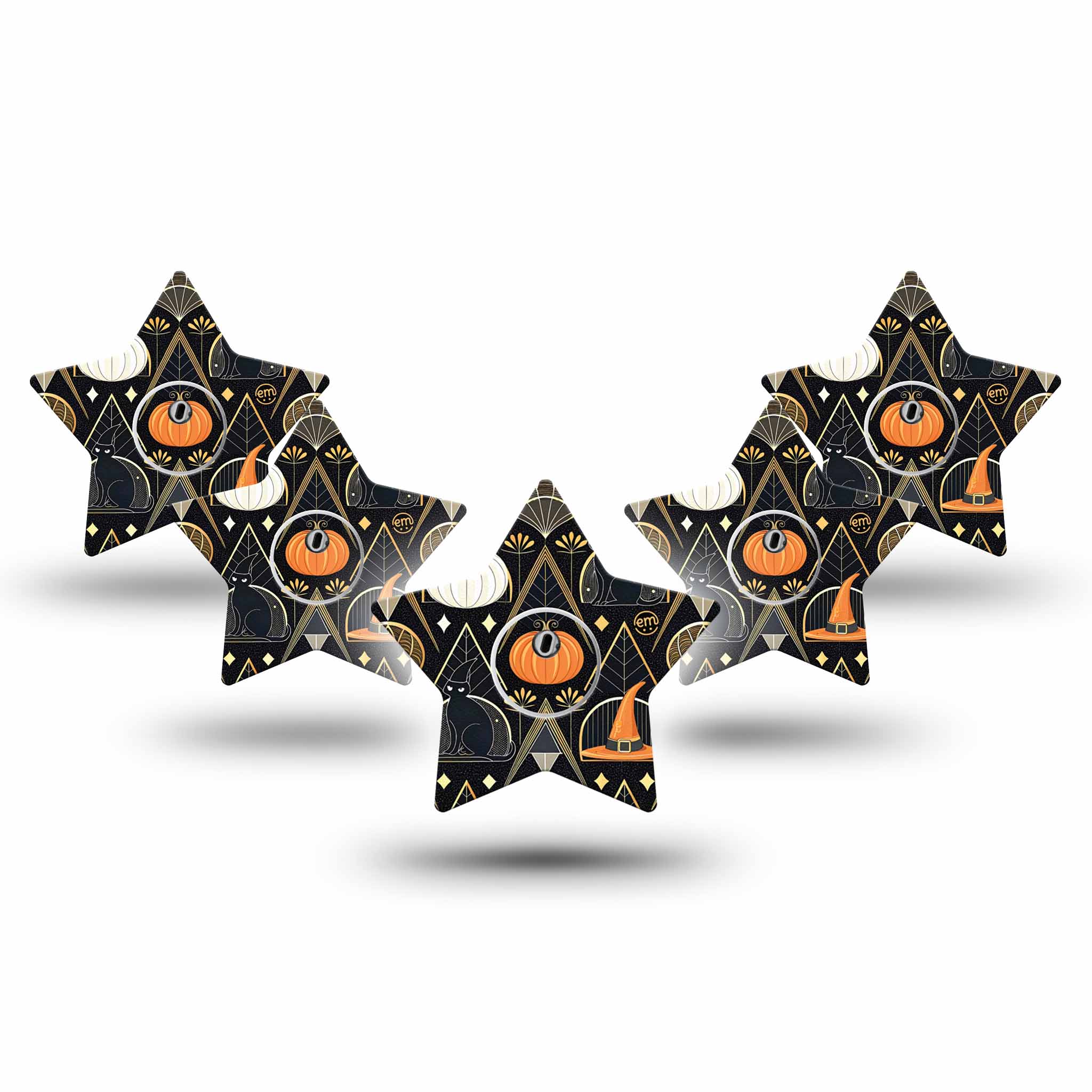 ExpressionMed Art Deco Halloween Libre 3 Star Patch