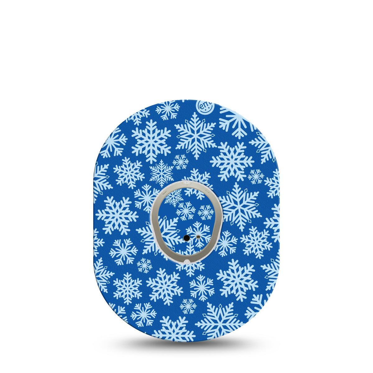 Snowflake Dexcom G7 and Stelo Transmitter Sticker - ExpressionMed