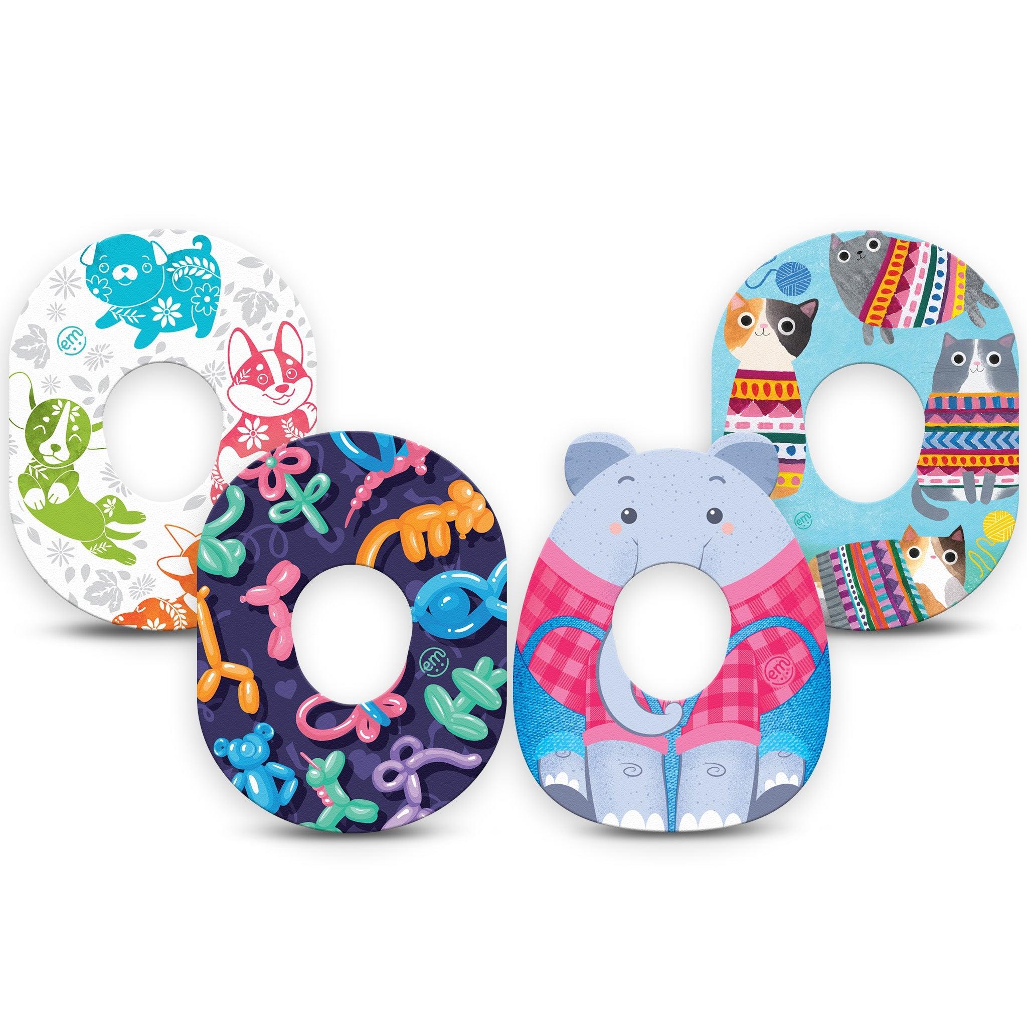 ExpressionMed Playful Animals Variety Pack Dexcom G7 and Stelo Patch