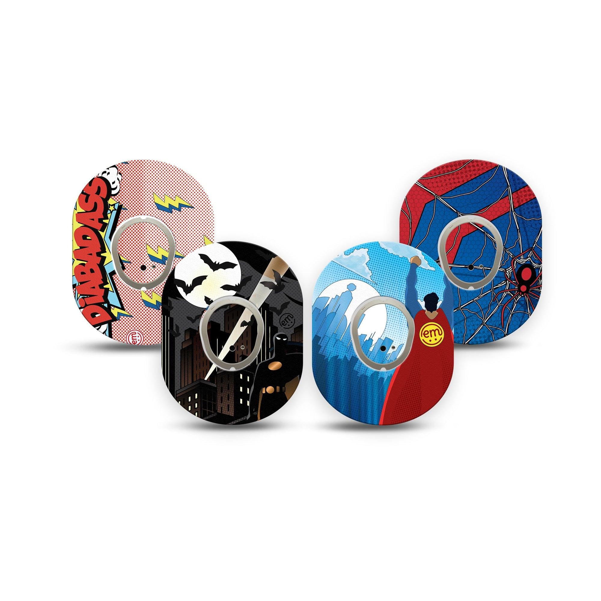 ExpressionMed Super Hero Variety Pack Dexcom G7 and Stelo Mini Patch