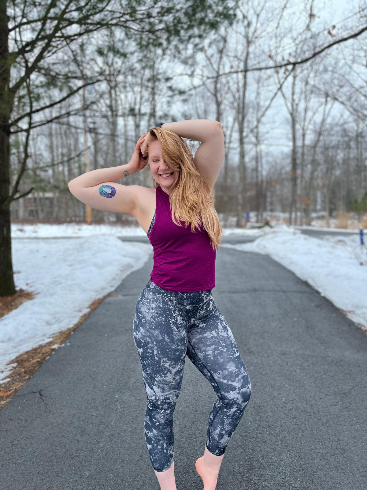 ExpressionMed Glittering Ombre Dexcom G6 Mini Patch